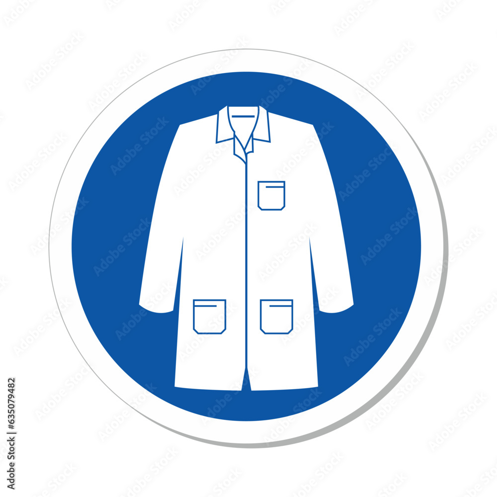 ISO Mandatory Circle Sign: Wear Labcoat Symbol Stock Vector | Adobe Stock ISO Mandatory Circle Sign: Wear Labcoat Symbol Stock Vector | Adobe Stock