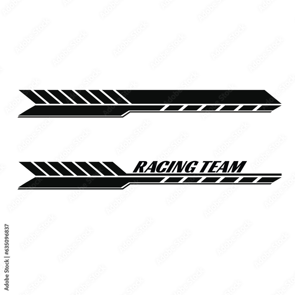 Car sticker design vector. Abstract graphic line racing background ...