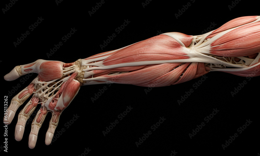 human hand with heart, human hand with body, human anatomy, Medical ...