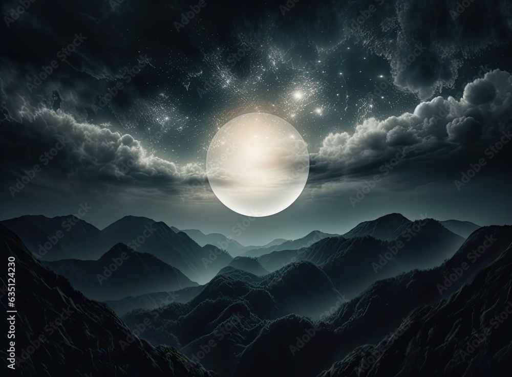Amazing scientific natural phenomenon. The Moon covering the Sun. Total ...