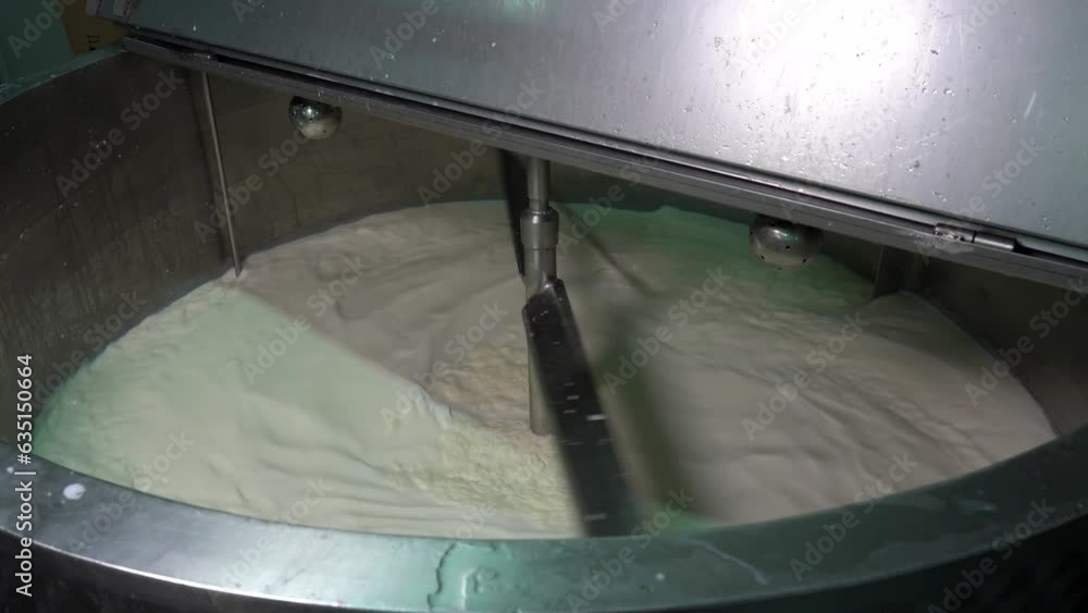 Mixing Raw Milk in Pasteurization Tank. Pasteurization is a Process of ...