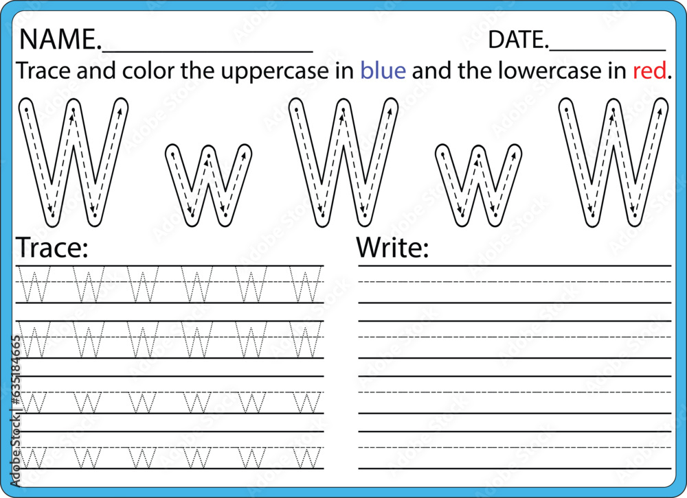 ABC Letter Tracing: Engaging Activities for Young Learners Stock Vector ...