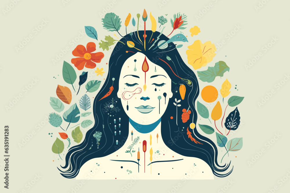 Hand-drawn cartoon Holistic health practitioner flat art Illustrations ...