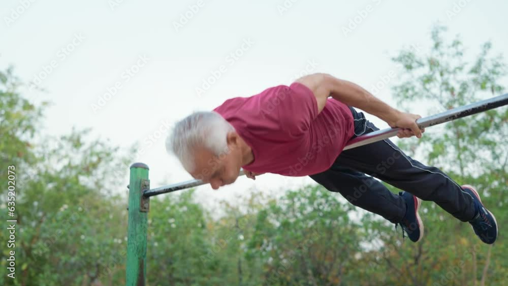 Elderly Senior Indian Asian man or old male fitness enthusiast ...