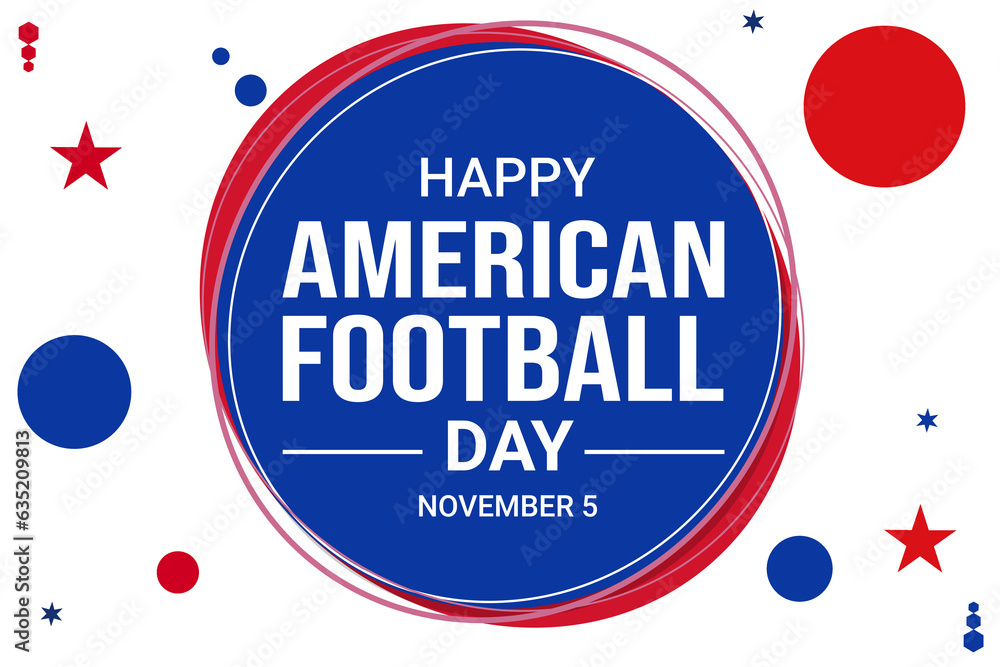 American Football day Wallpaper with a traditional border design ...