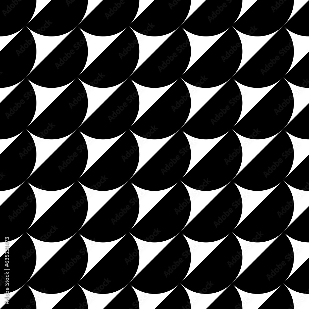 Triangular shapes motif. Seamless surface pattern design with ethnic ...