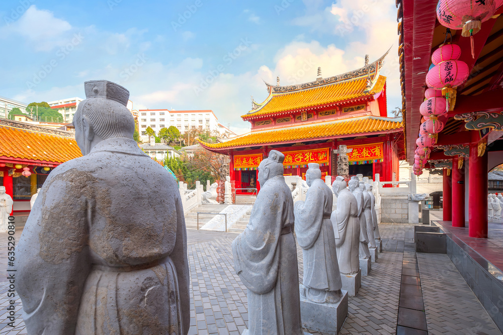 Nagasaki, Japan - Nov 28 2022: Confucius Shrine (Koshi-byo) built in ...