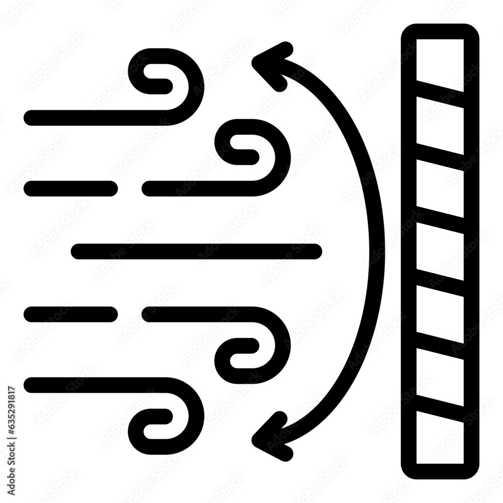 Windproof fabric outline icon Stock Vector | Adobe Stock