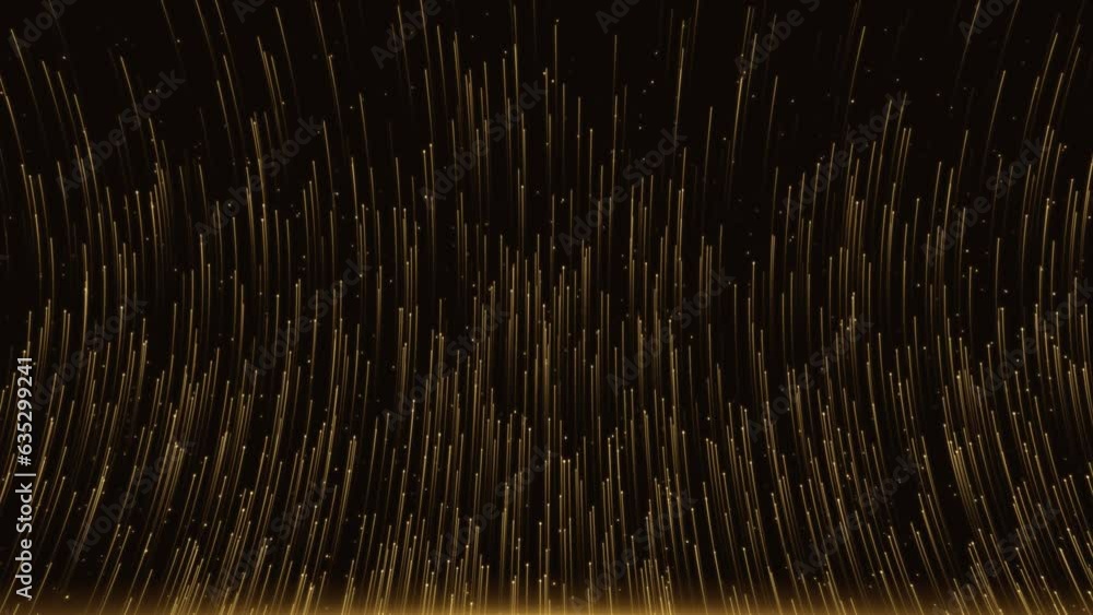 Stage light golden glitter lights particle Elegant golden glowing ...