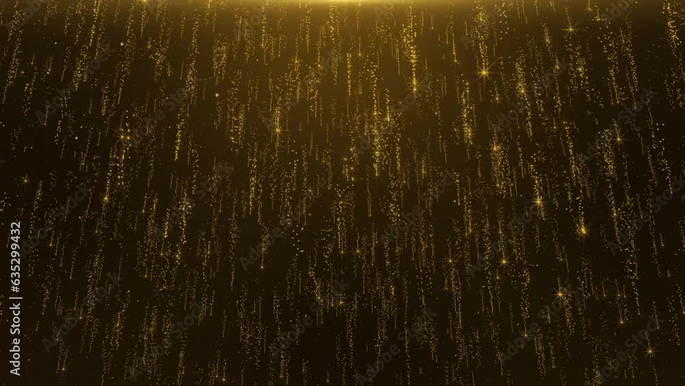 Stage light golden glitter lights particle Elegant golden glowing ...