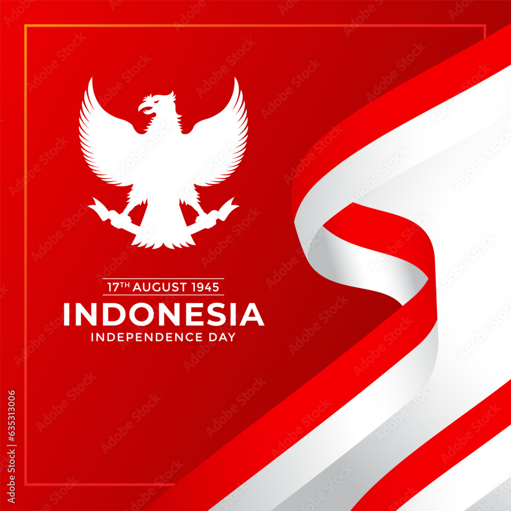 Bendera Merah Putih Indonesia or Bingkai Bendera Merah Putih and ...