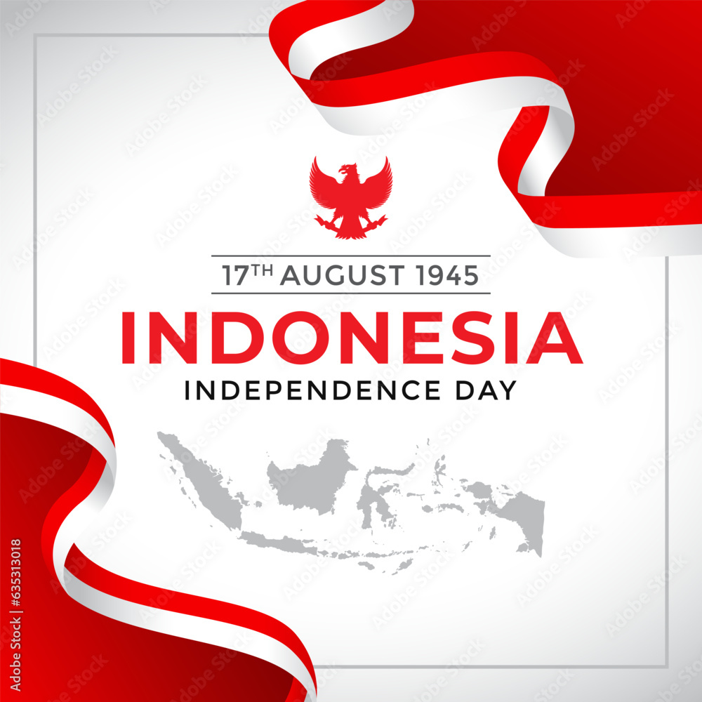 Bendera Merah Putih Indonesia or Bingkai Bendera Merah Putih and ...