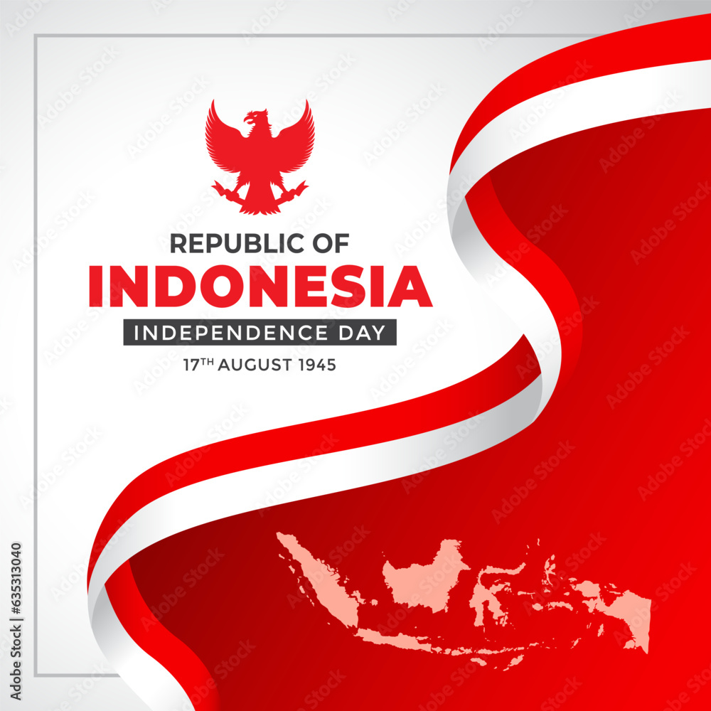 Bendera Merah Putih Indonesia or Bingkai Bendera Merah Putih and ...