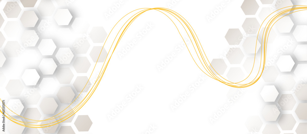 Abstract white hexagon background. White Hexagonal Background. Luxury ...