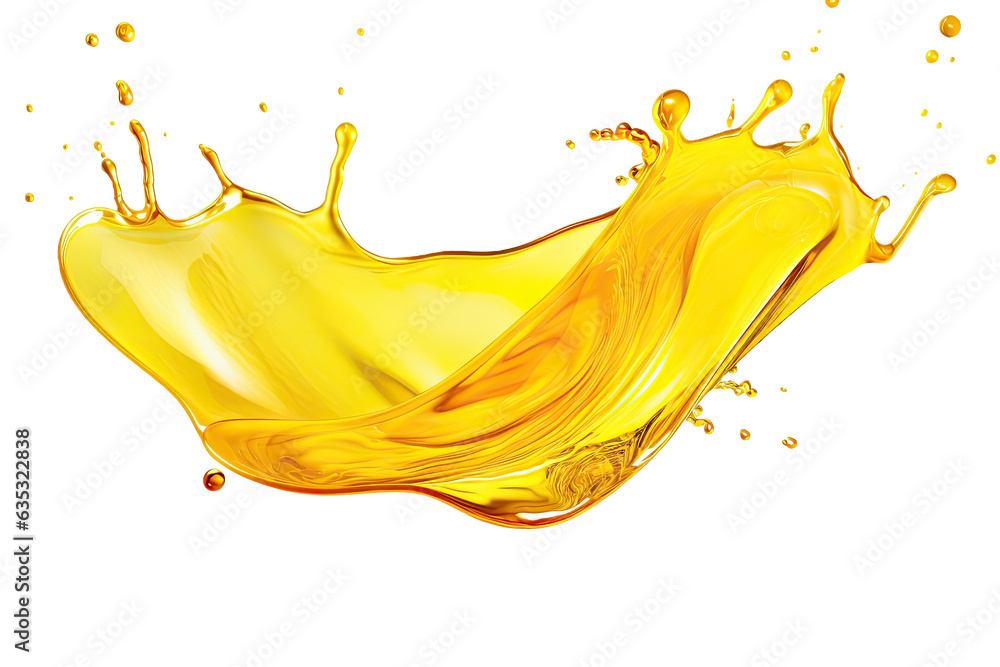 Cooking Olive pale yellow oil swirl splash isolated on clean png ...
