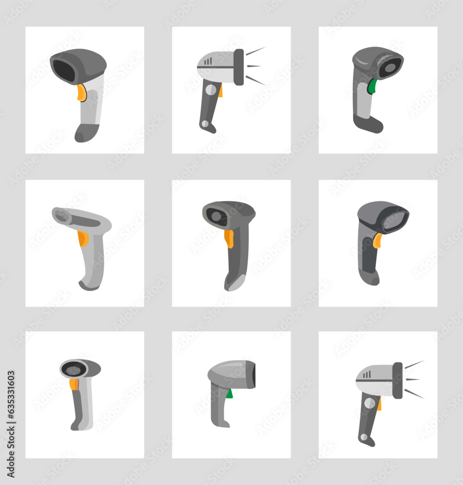 Vetor de Barcode Scanner illustration Illustration Vector Clip Art ...