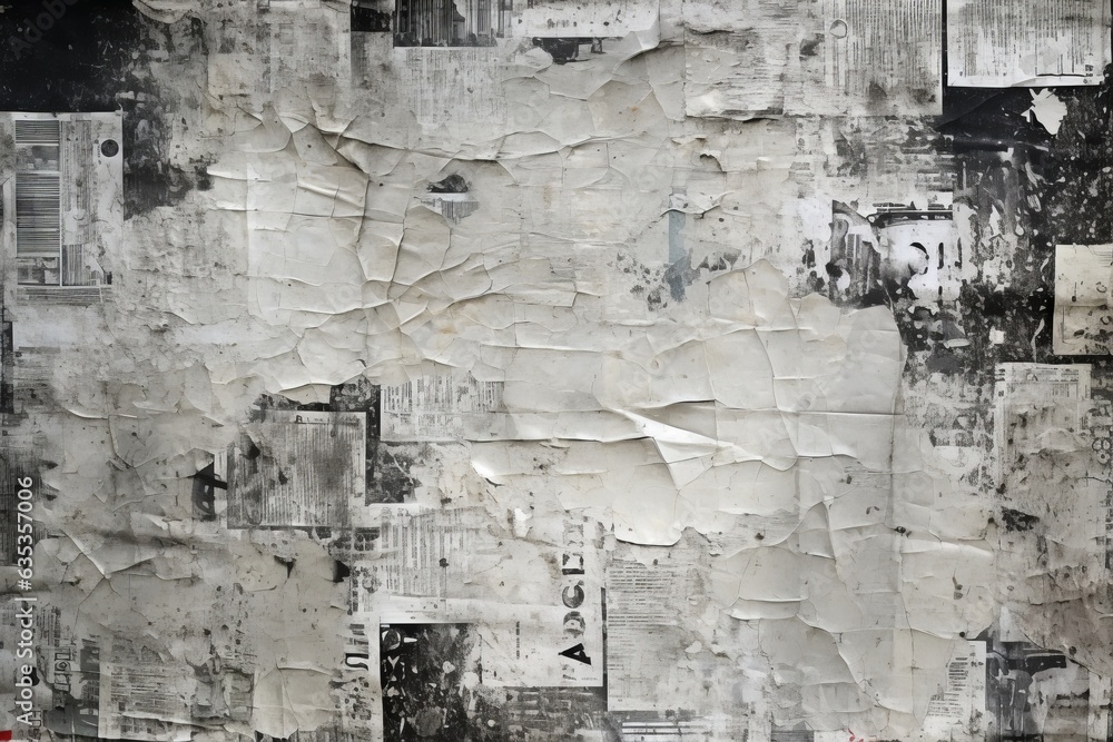 Newspaper Magazine Collage Background Texture Stock Photo | Adobe Stock