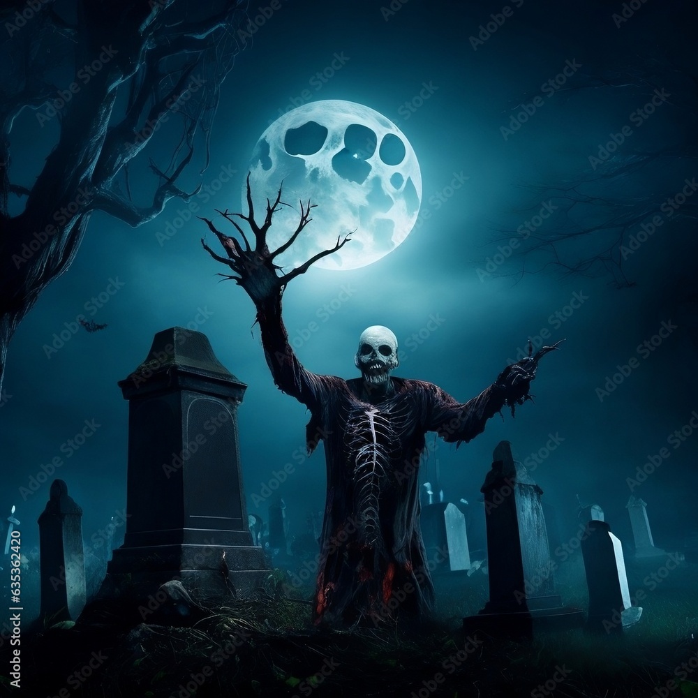 Experience the eerie thrill of a zombie hand clawing its way out from a ...