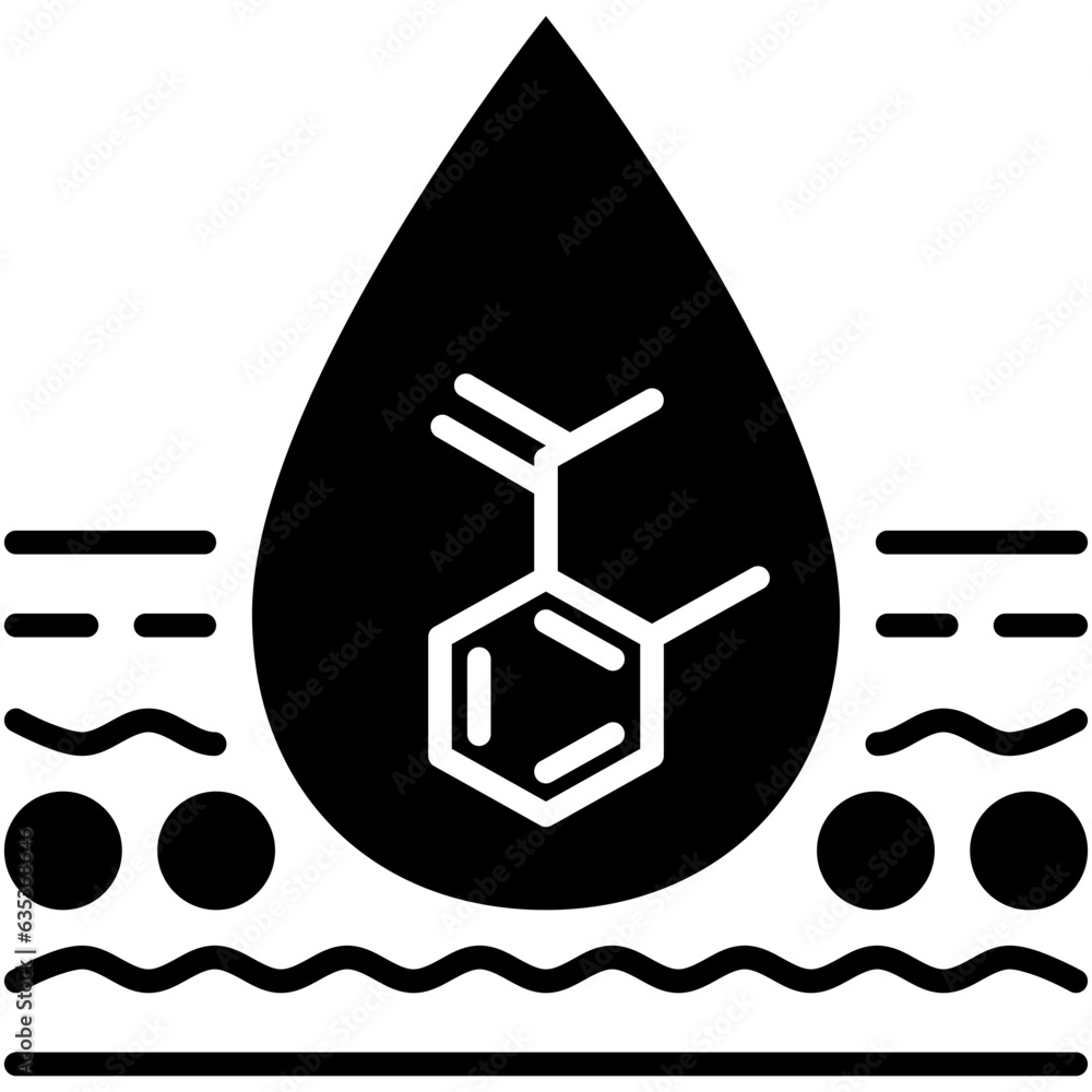 Salicylic Acid Icon. Chemical Cosmetic Ingredient Symbol Stock ...