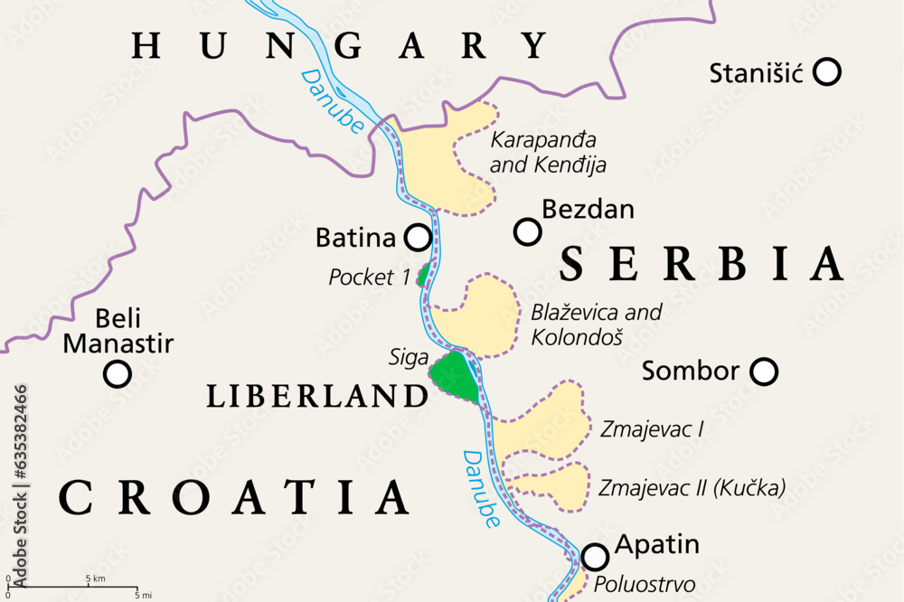 Poster Liberland, political map – Wall Art | UkPosters