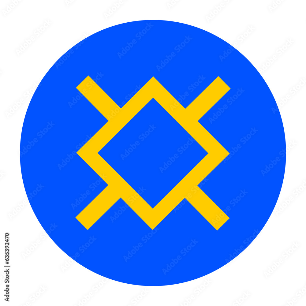 Circle badge Northern Cheyenne flag Indian Reservation people ethnic ...