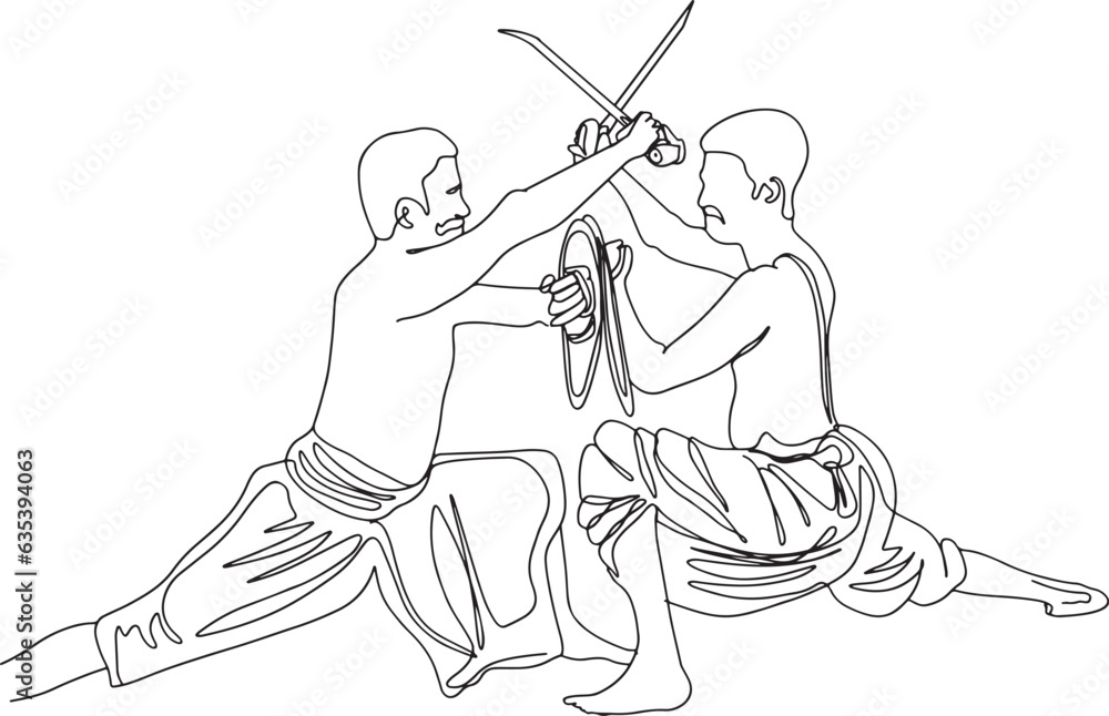 Graceful Combat: Kalarippayat's Dual Warrior, Ancient Artistry ...