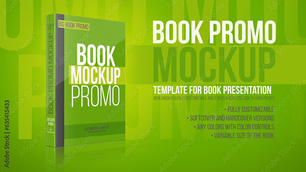 Book Mockup Promo Opener Stock Template | Adobe Stock