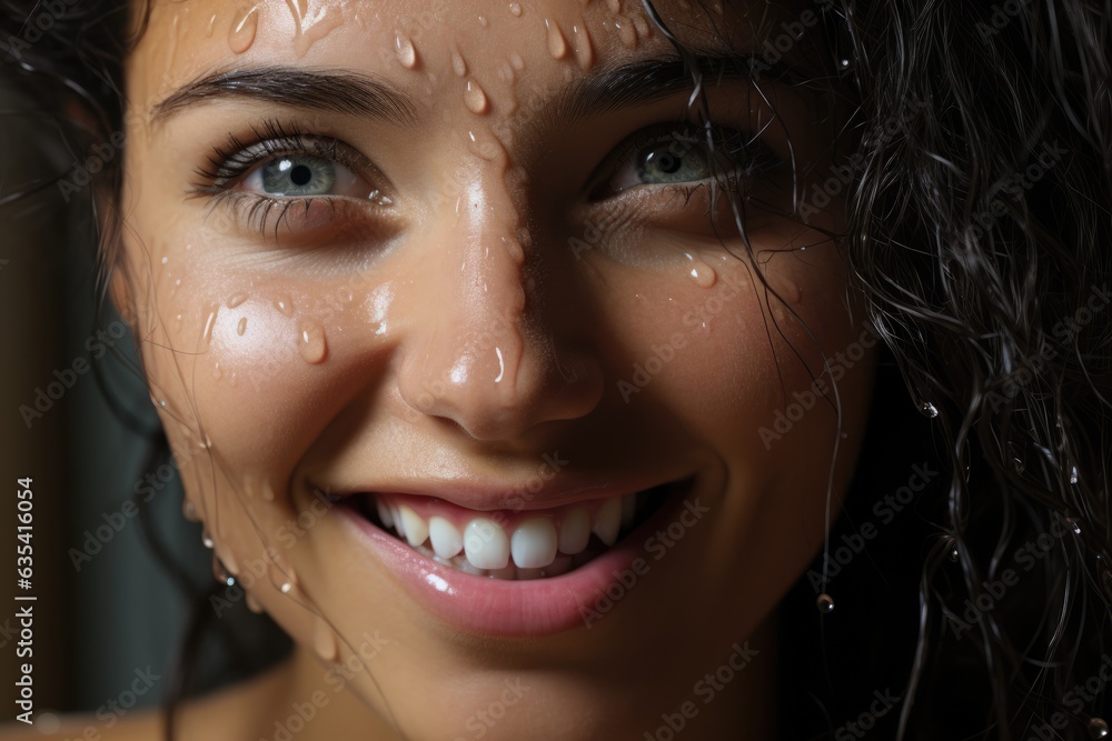 Tears of Happiness Person wiping tears of joy - stock photo concepts ...