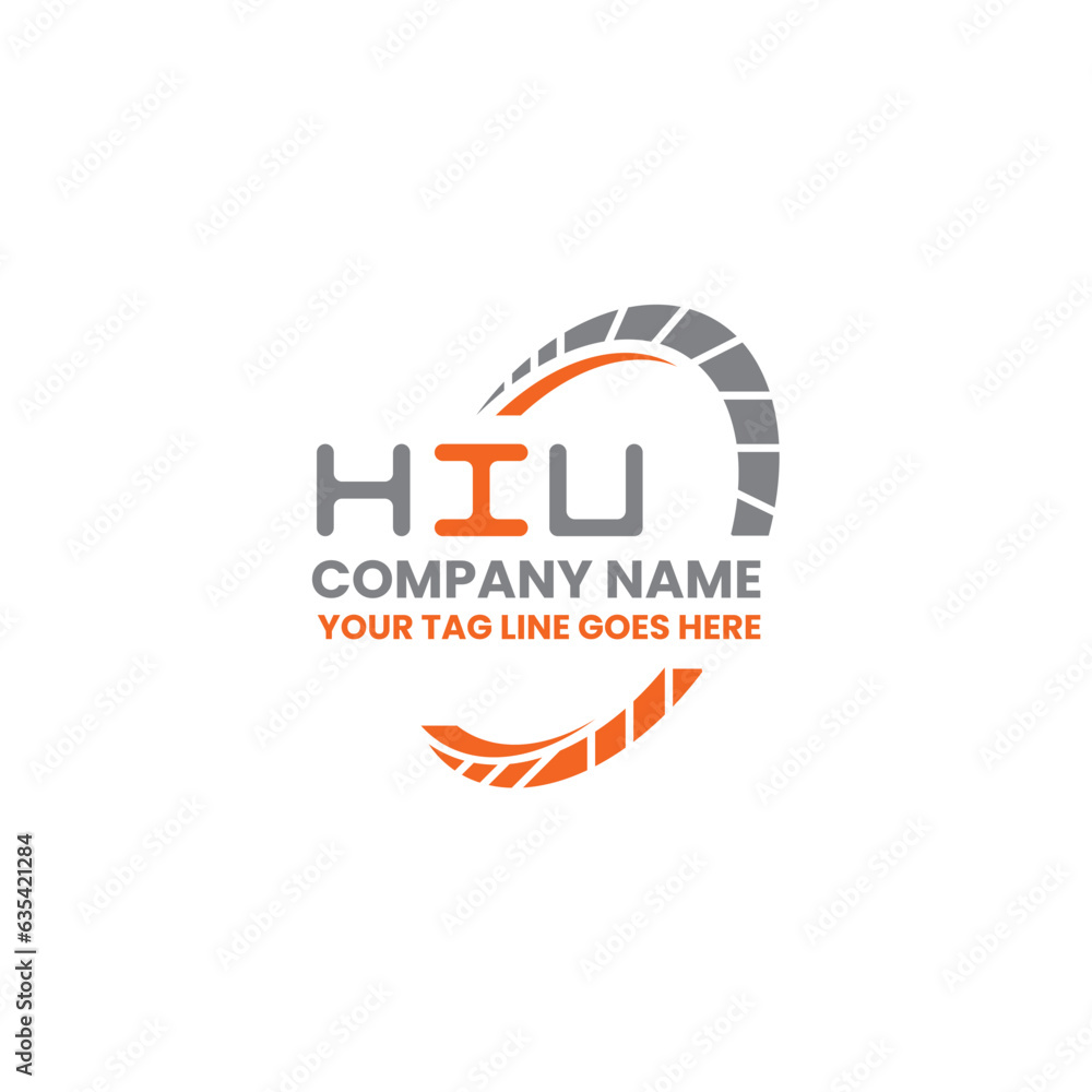 HIU letter logo creative design with vector graphic, HIU simple and ...