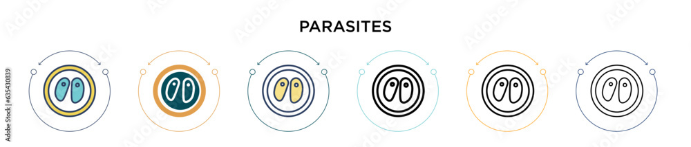 Parasites icon in filled, thin line, outline and stroke style. Vector ...