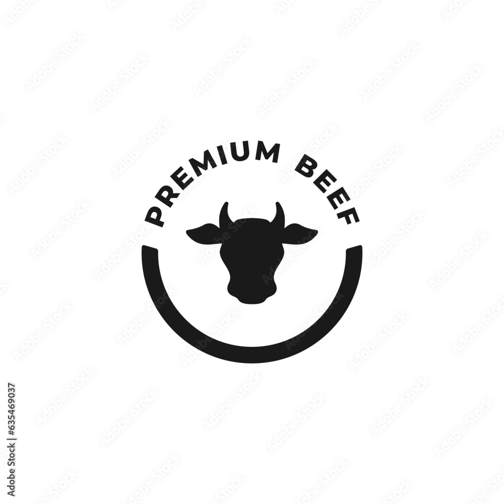 Premium beef icon or Premium beef label Vector Isolated in Flat Style ...