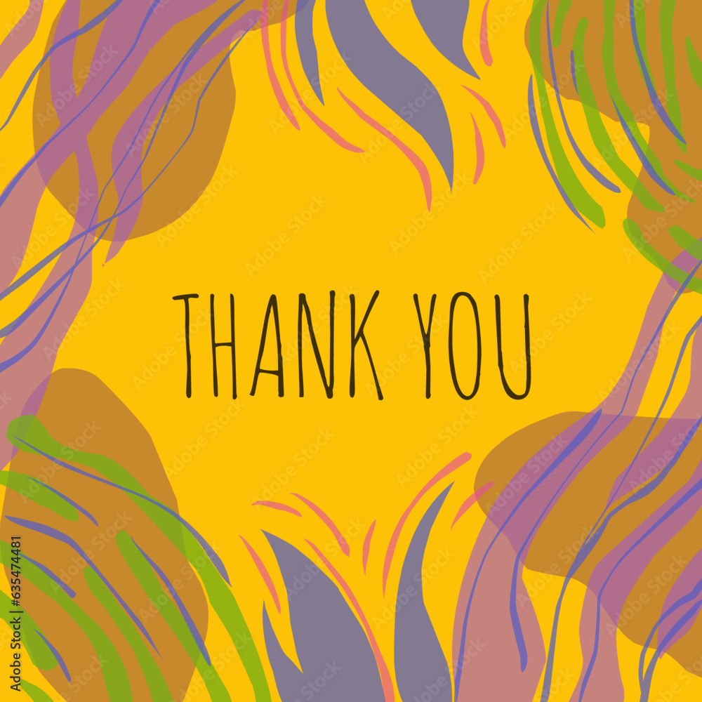 summer background with grass, thank you card, suitable for email ...