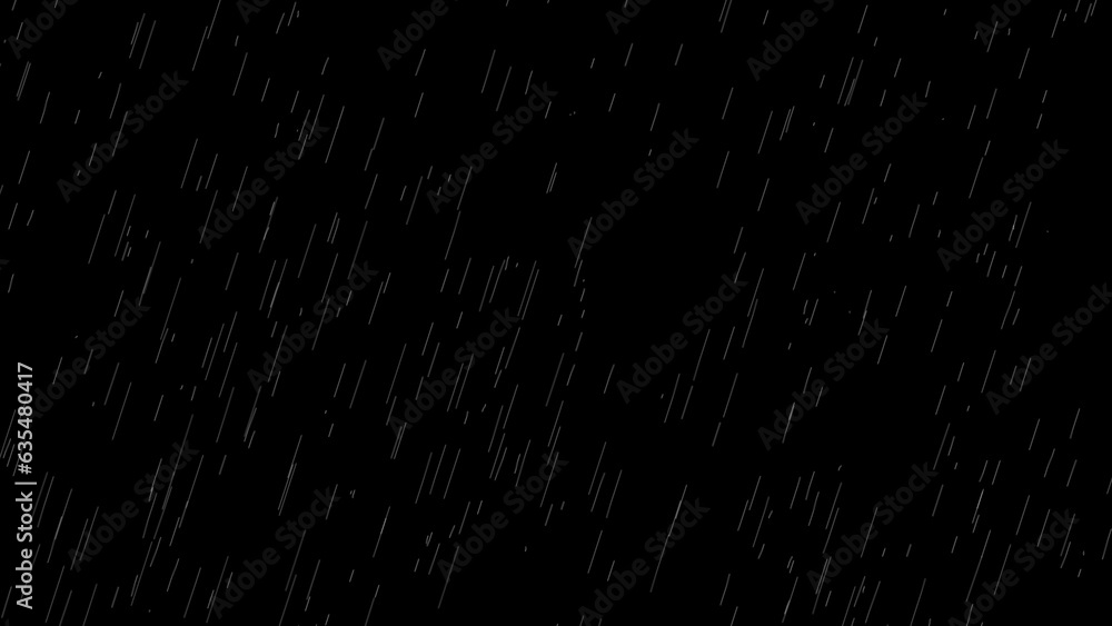 Cinematic Realistic rainfall animation overlay background in alpha luma ...