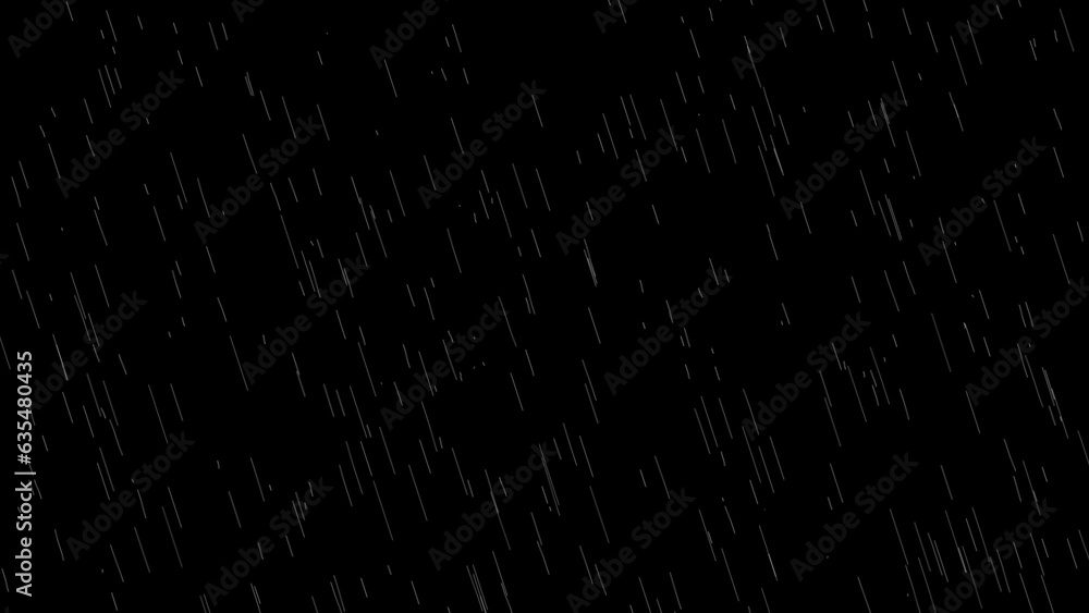 Cinematic Realistic rainfall animation overlay background in alpha luma ...
