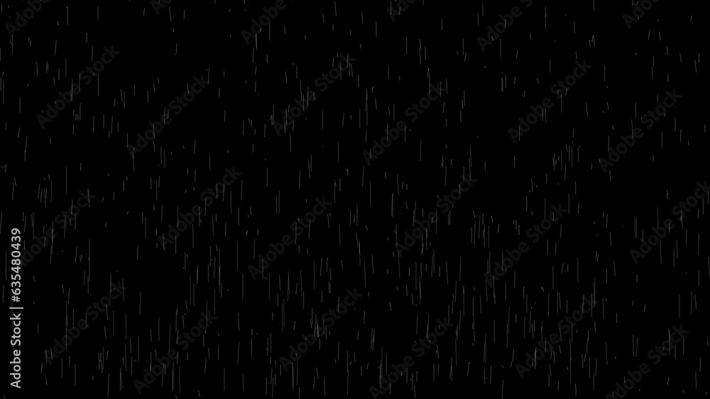 Cinematic Realistic rainfall animation overlay background in alpha luma ...