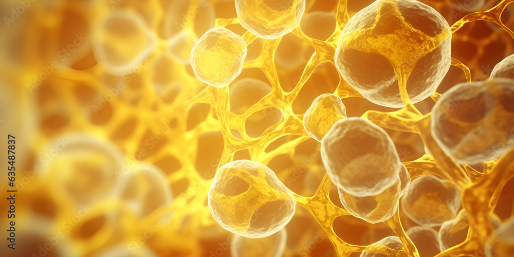 Fat Cells, Particle cell photosphere stacking background, Luminescent ...