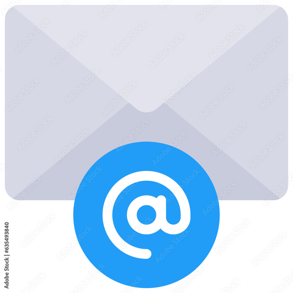 At Sign Email Icon Stock Vector | Adobe Stock