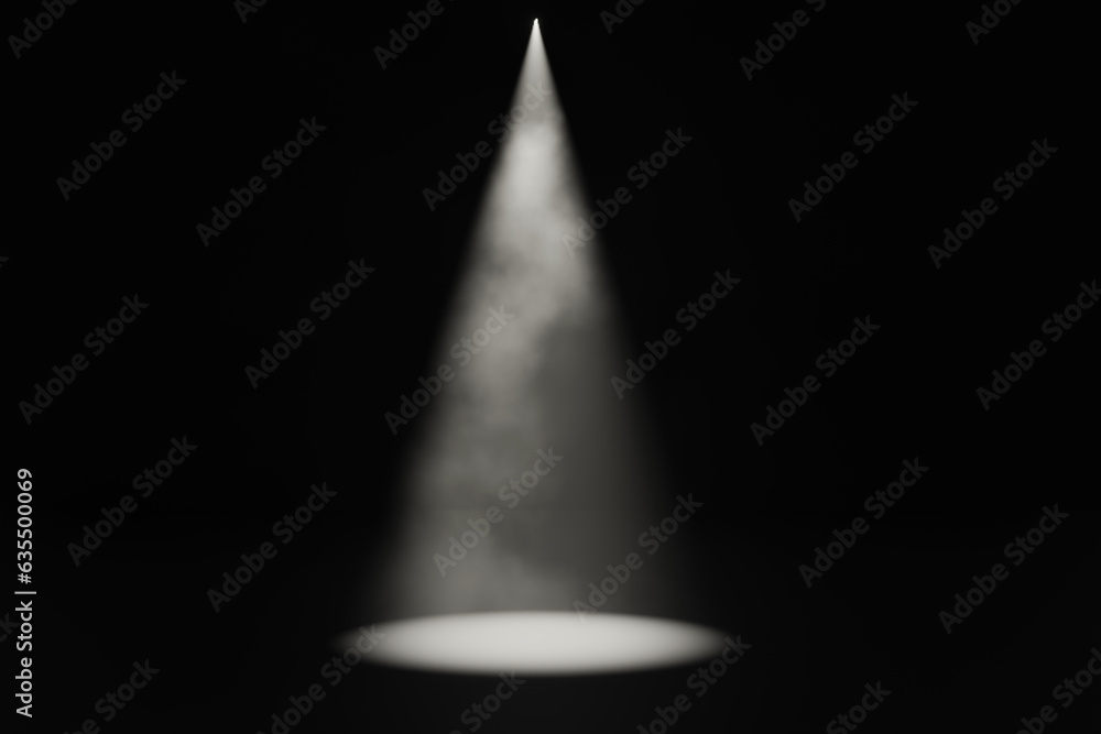 Studio room background with focus spotlights dark gray background with ...