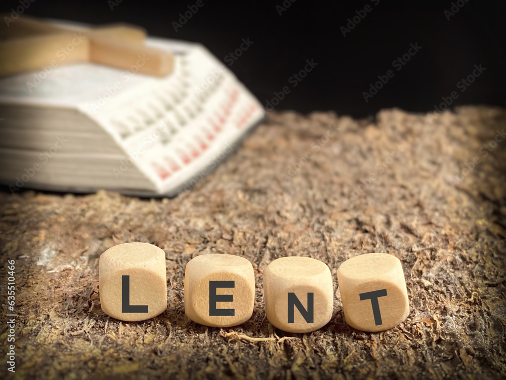 Christianity, Lent Season,Holy Week and Good Friday concepts - word ...