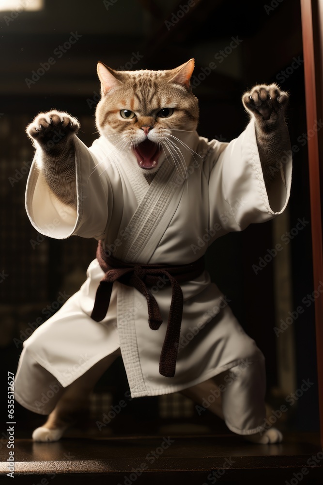 Portrait, Cat, Karate, Kungfu, Enraged, Kung fu, Martial, Claws, Angry ...