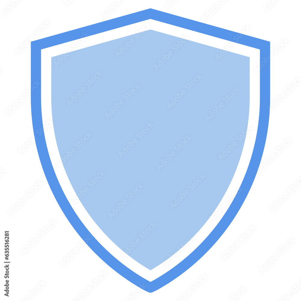 Shield icon in png. Blue shield badge. Shield emblem in png. Security ...
