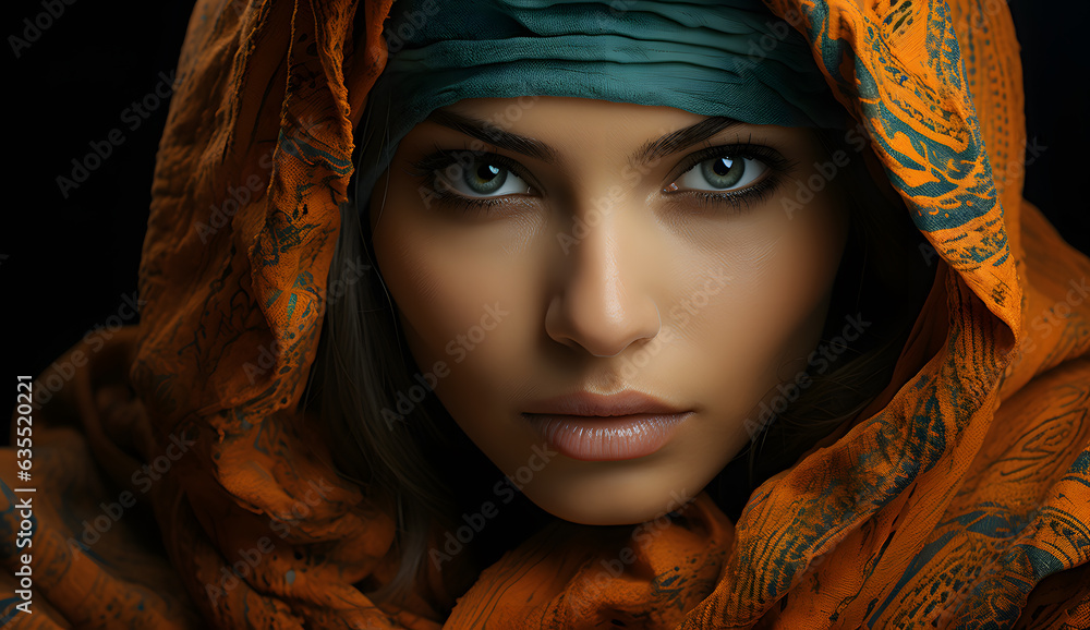 arabic lady covered hijab middle east Stock Photo | Adobe Stock