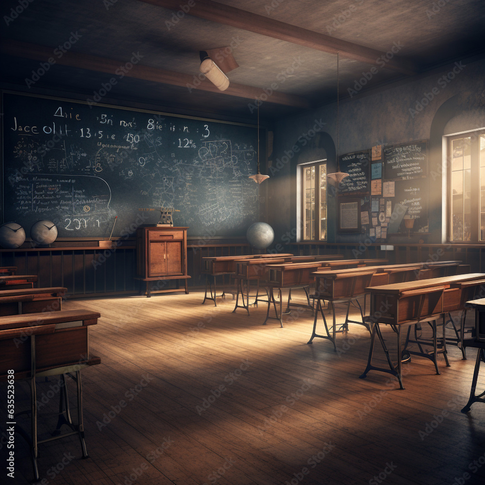 Future-ready Classroom: Generative Ai Background Image For Learning ...