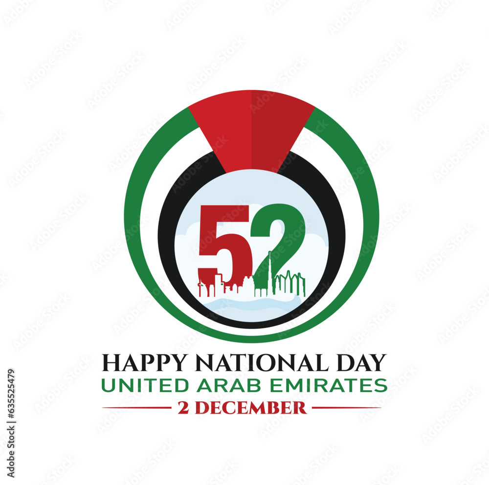 52 National Day of United Arab Emirates. Text Arabic Translation: Our ...