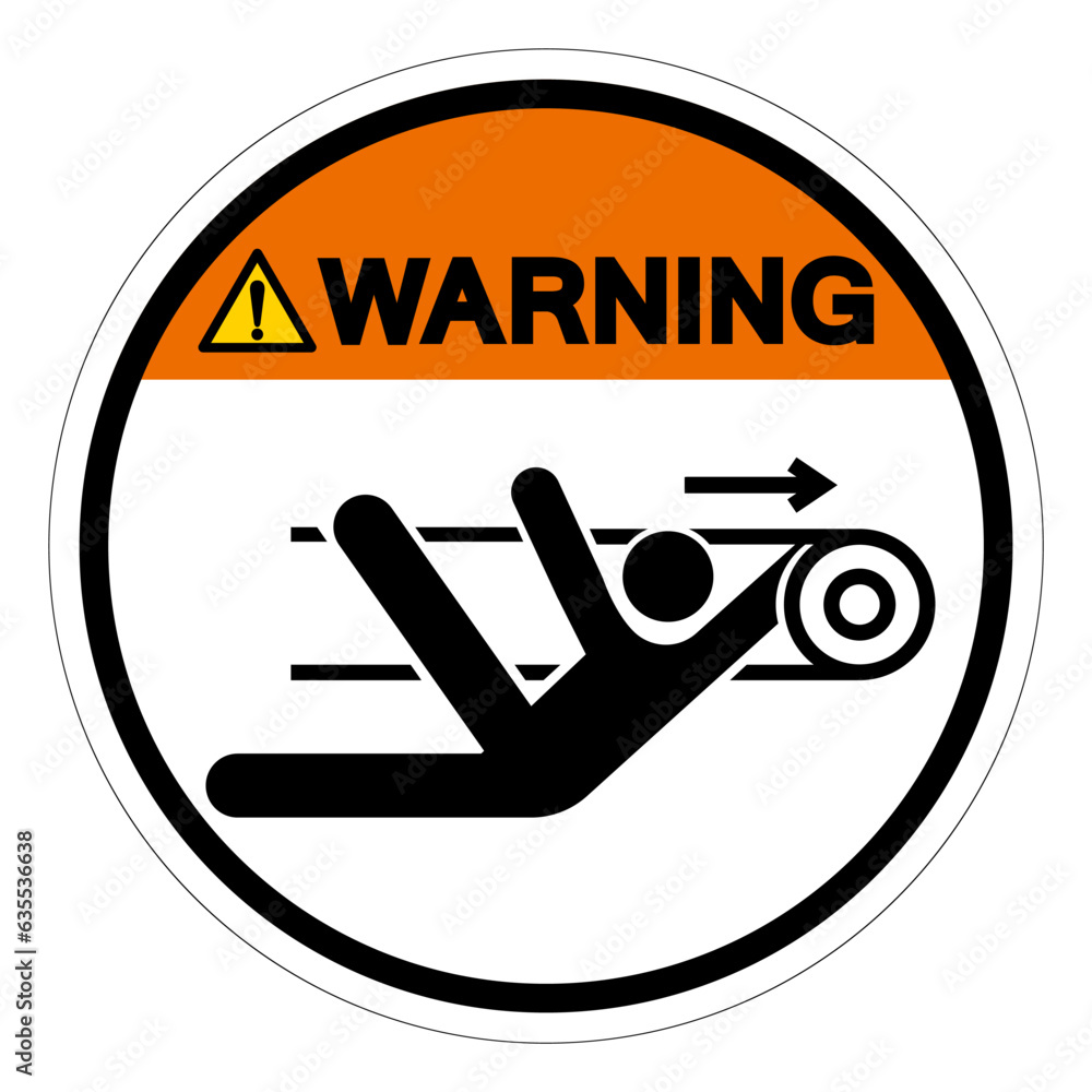 Vetor de Warning Nip Hazard Symbol Sign, Vector Illustration, Isolate On White Background Label ...