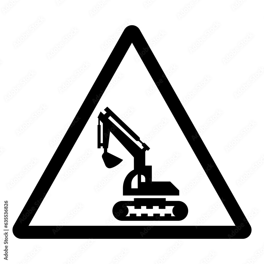 Construction Area Symbol Sign, Vector Illustration, Isolate On White ...