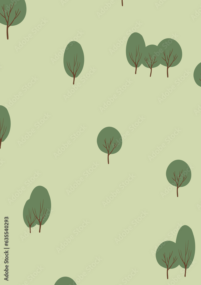 Summer park landscape clipart, Nature background vector illustration ...