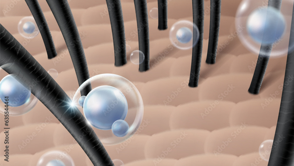 Revitalize hair and scalp with a serum or shampoo. effective anti ...