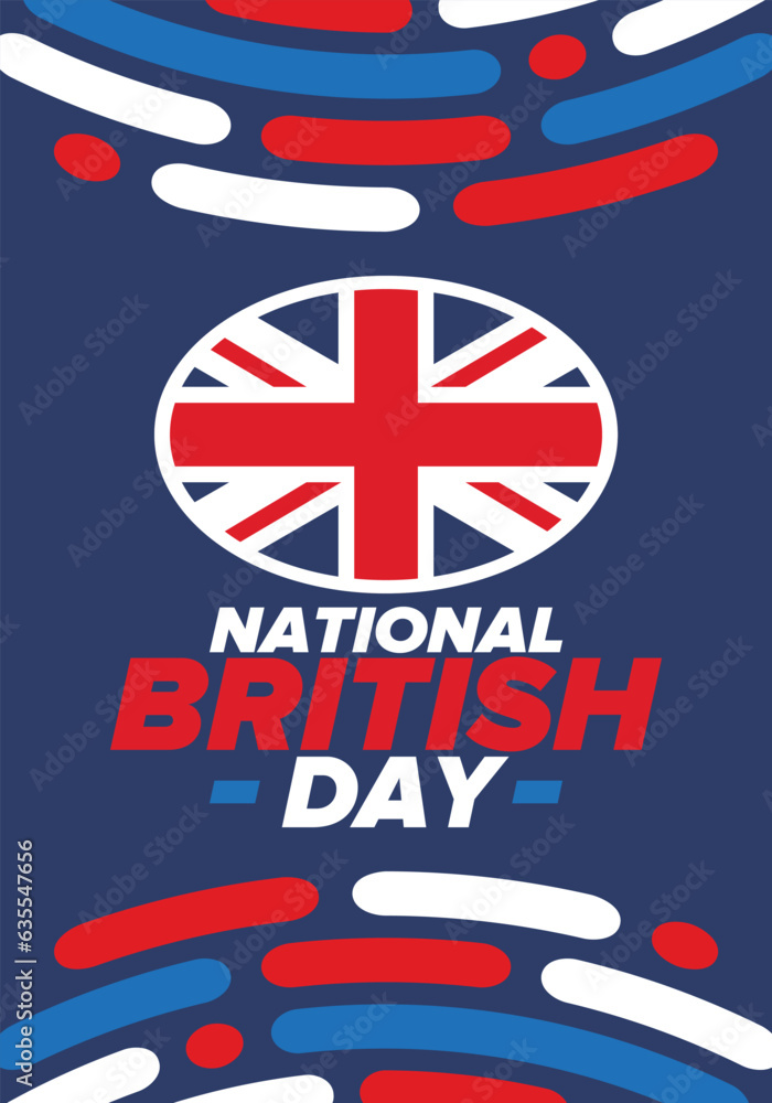 National British Day. Happy holiday, celebrated annual. Great Britain ...