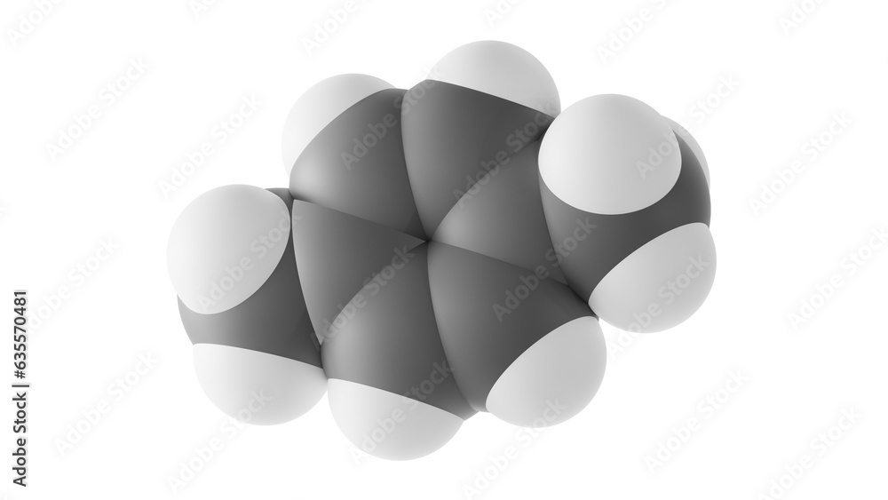 P Xylene Molecule Para Xylene Molecular Structure Isolated 3d Model